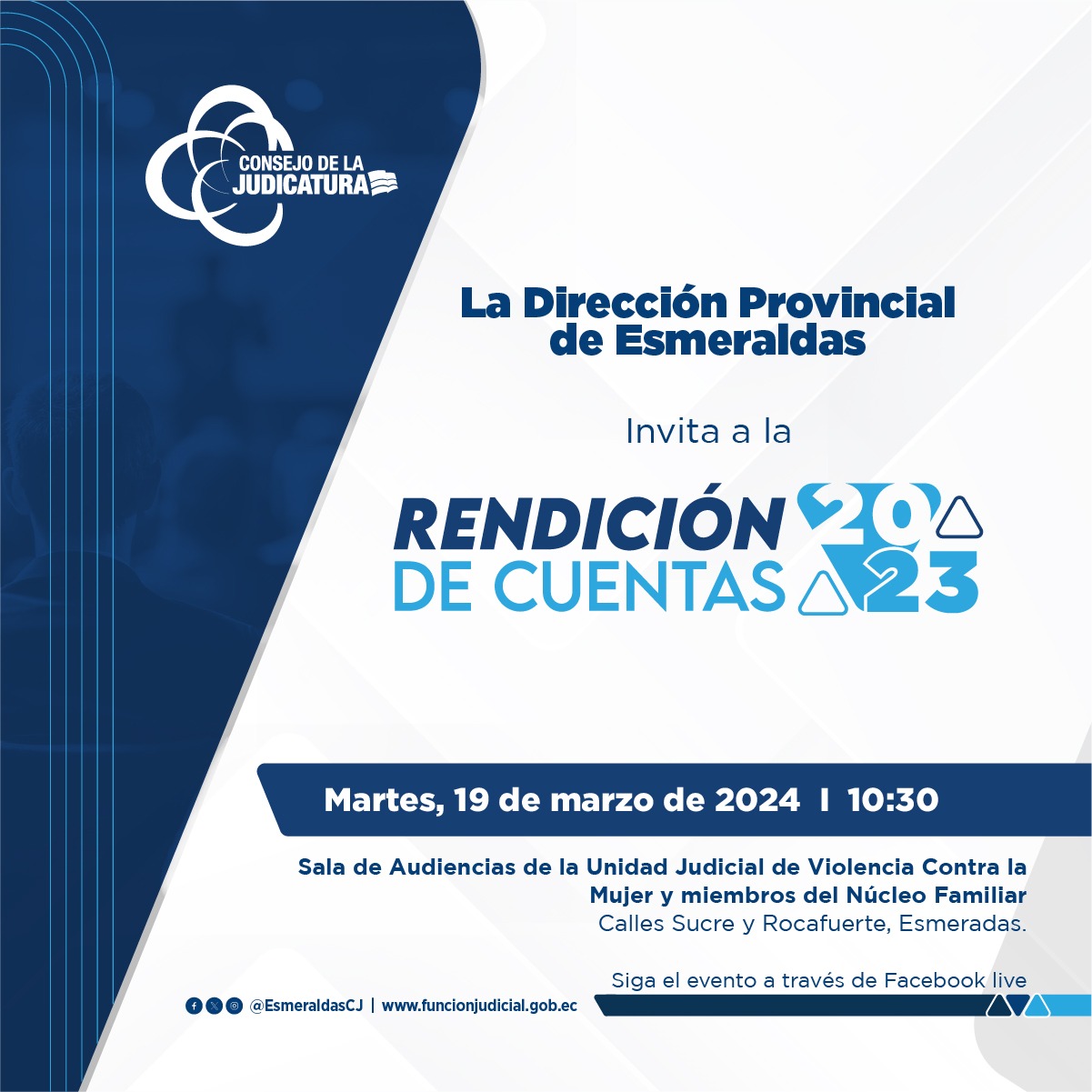 Rendición de Cuentas 2023 – Consejo de la Judicatura